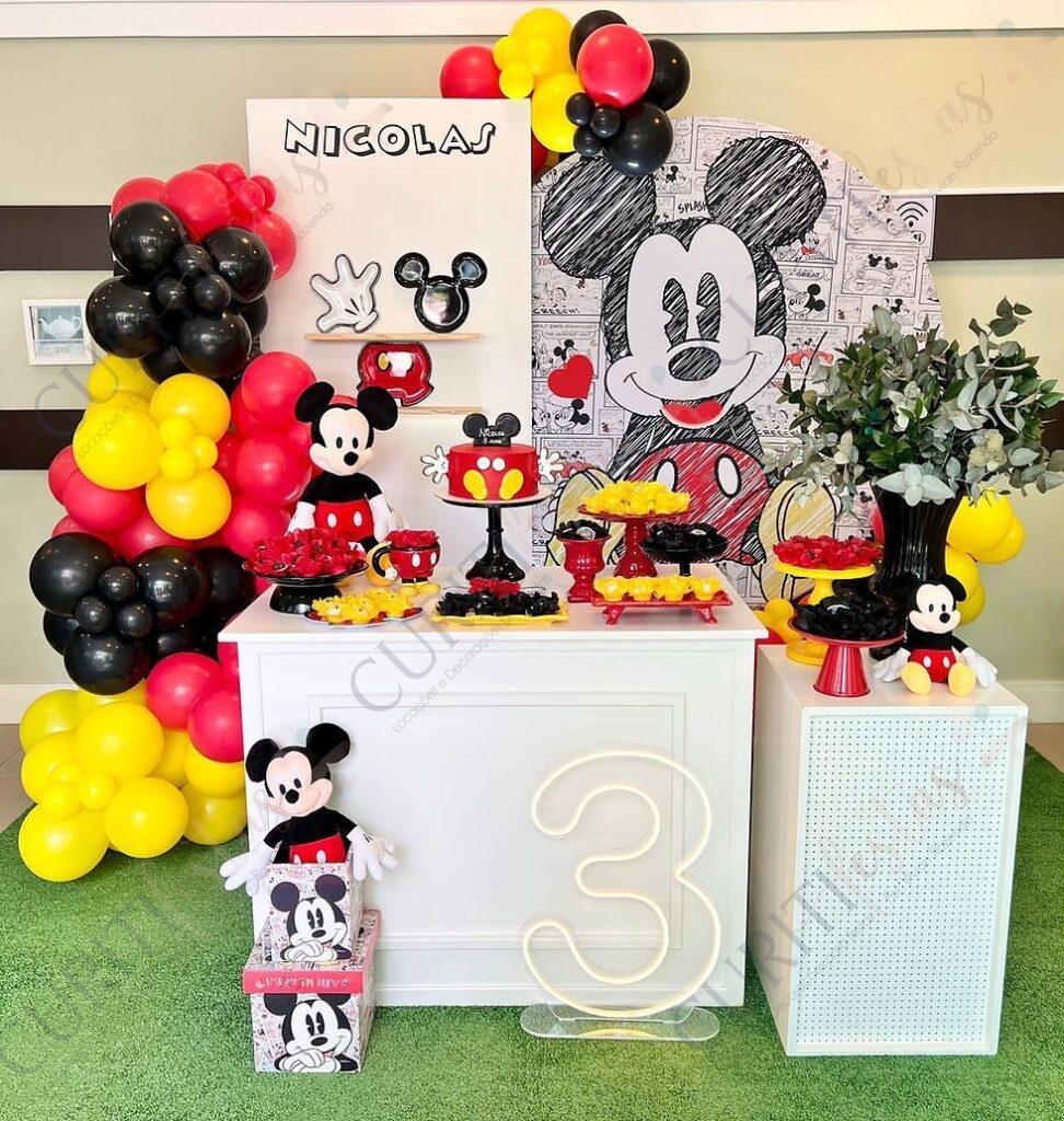 Decoração de Festa Tema Mickey para Locação - Curitifestas