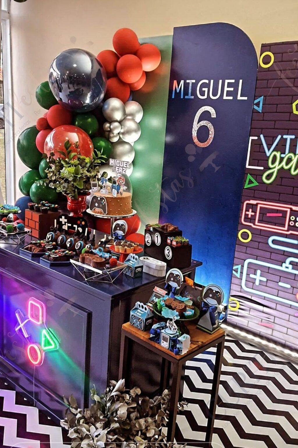 Decoração de Festa Tema Video Game para Locação - Curitifestas
