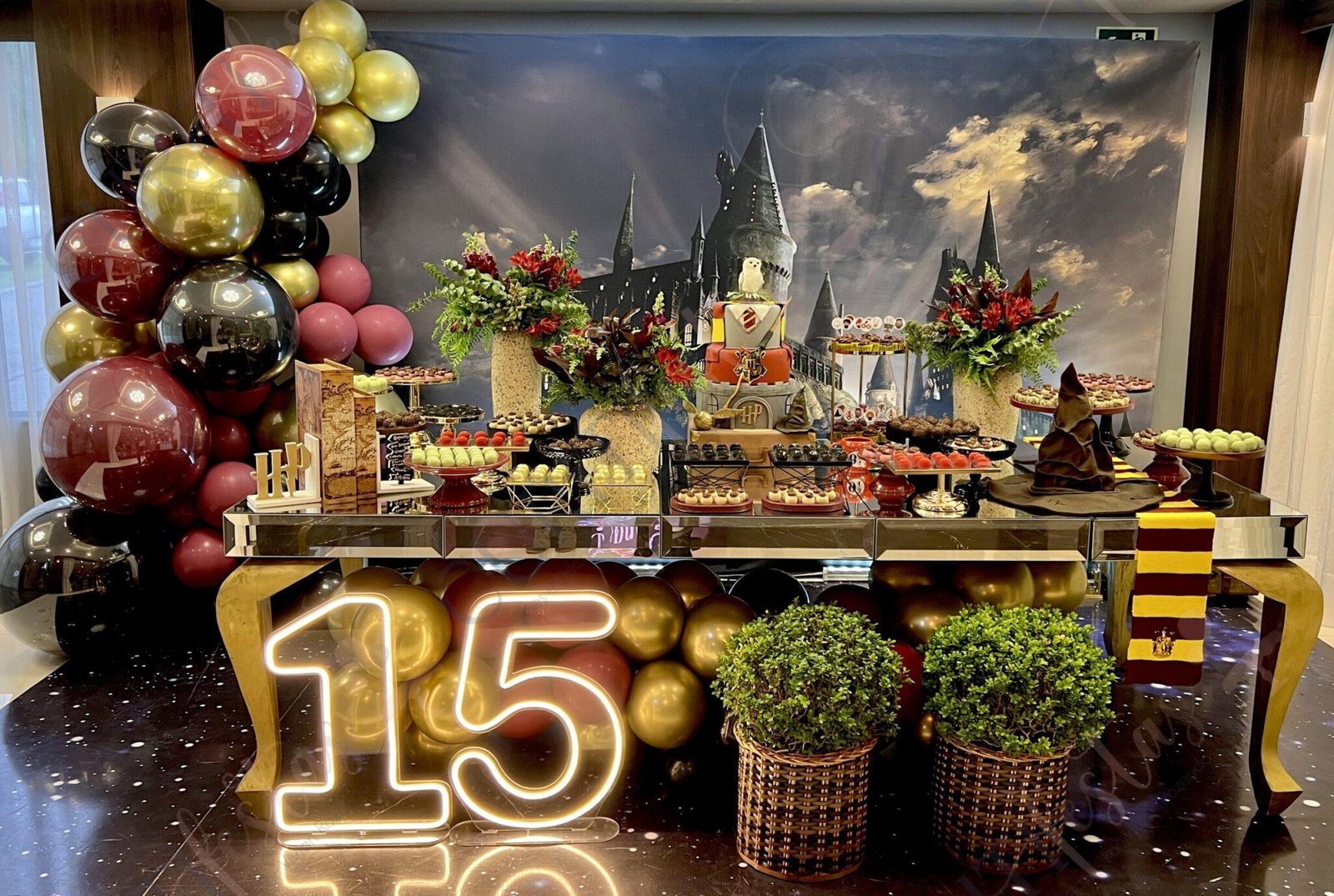 Decoração de Festa do Tema Harry Potter para Locação
